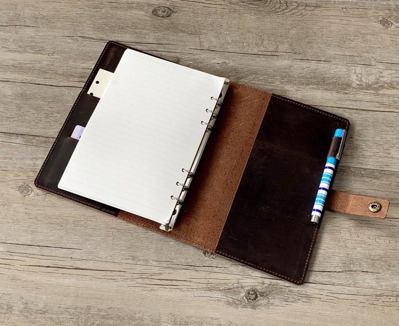 Personalized A5 Size Leather Organizera5 Leather Refillable | Etsy