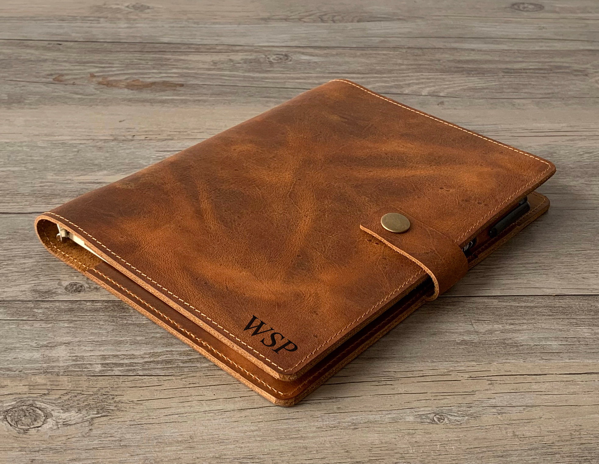 Size A5 / A6 Leather Refillable Planner Binder,a5 Binder Planner,6 Ring ...