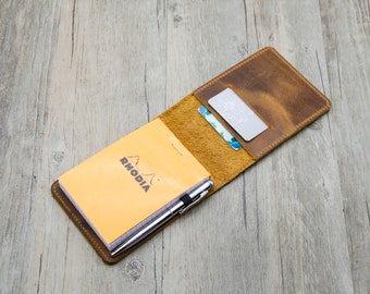 Leatherette Pocket Notebook, Custom Engraved Mini Notepad Cover ...