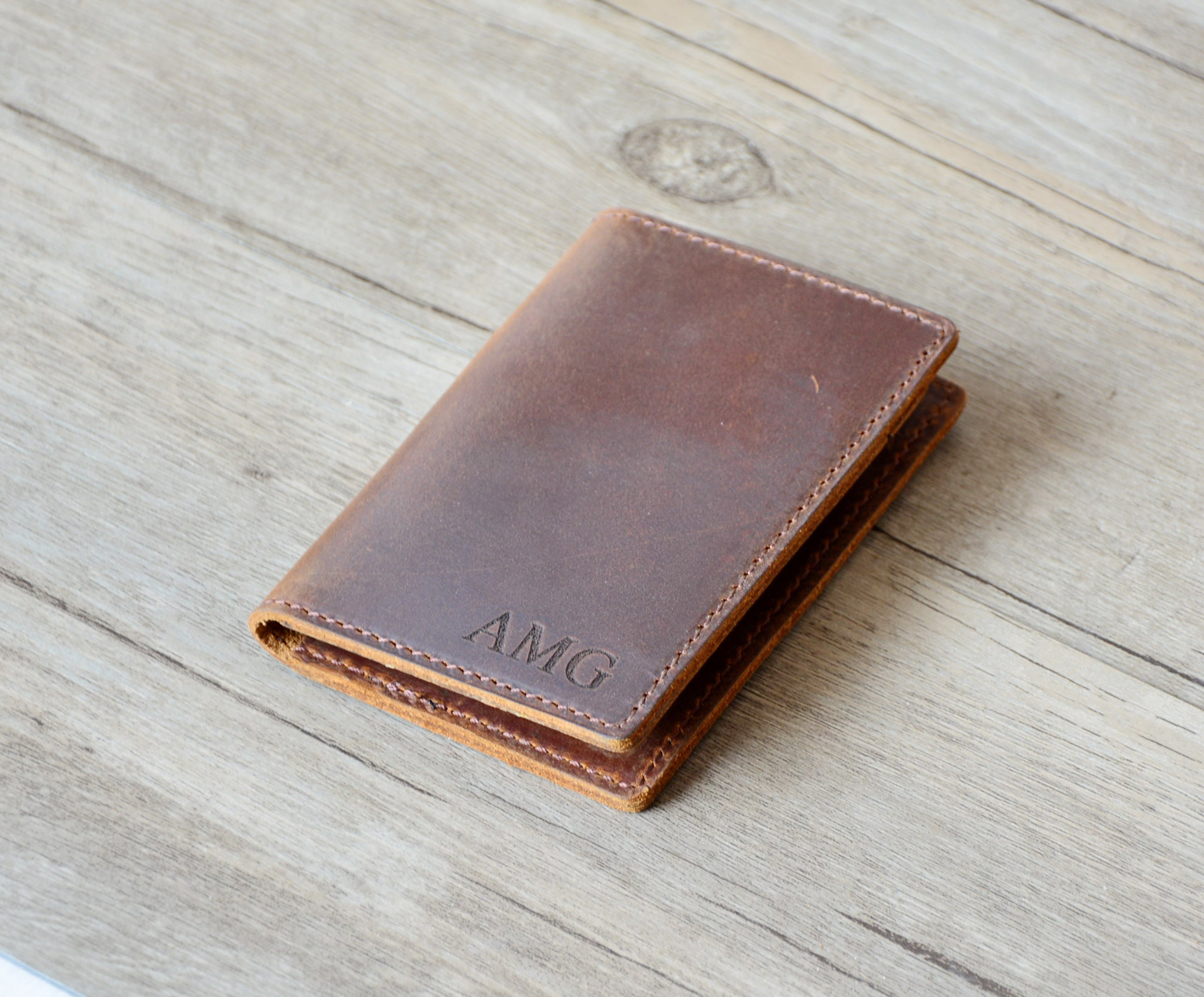 Personalized Leather card holderMinimal WalletLeather | Etsy