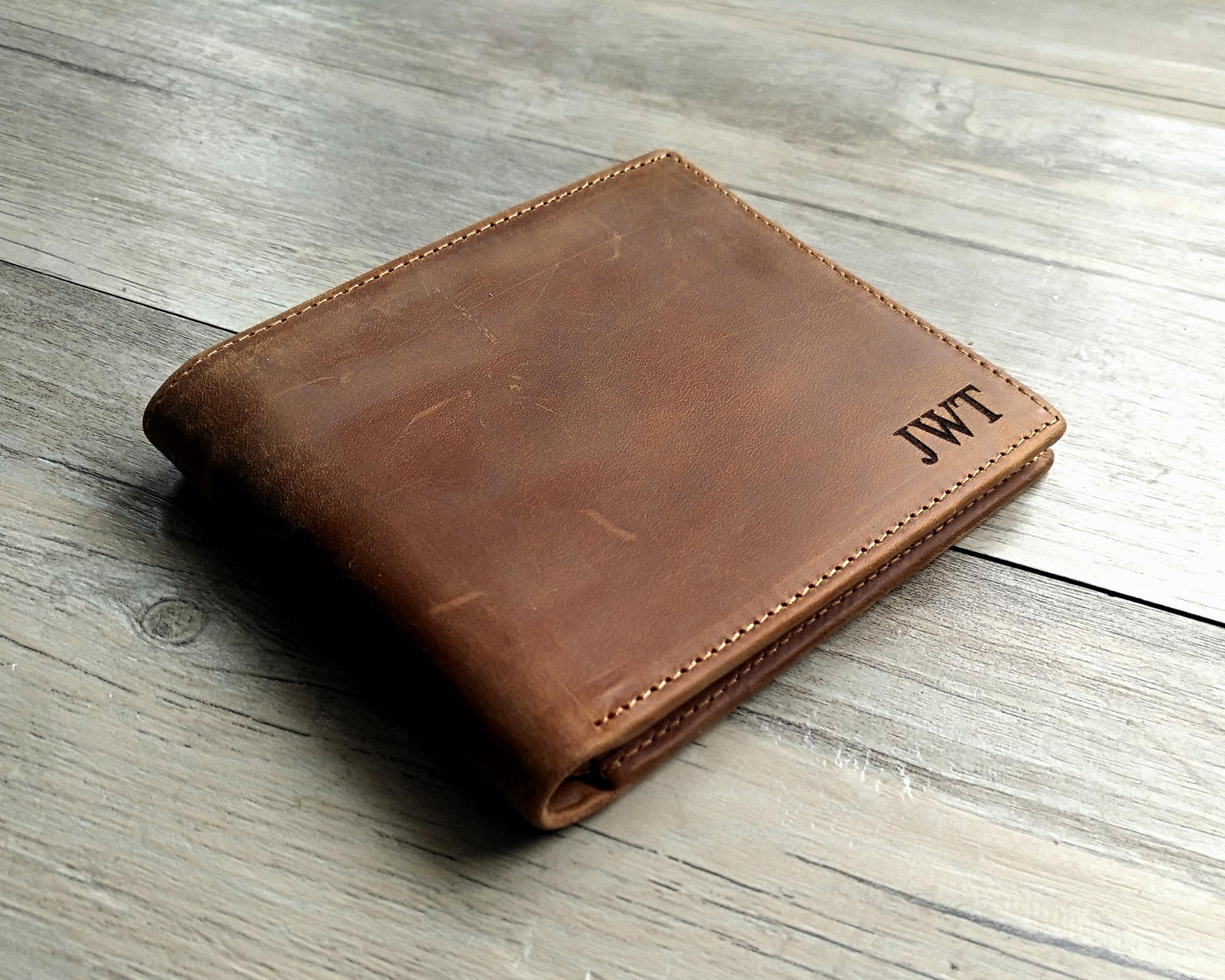 Handwriting Men's Wallet Engraved Memorial Signature | Etsy