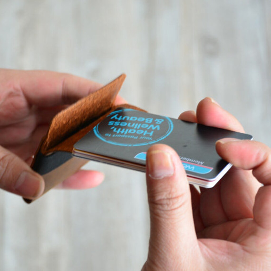 Personalize Walletminimal Pull-tab Wallets Leather Card | Etsy