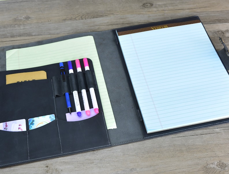 Personalized A4 /8.5 X 11 Inch Writing Padfolio,notepad Case, Notepad ...