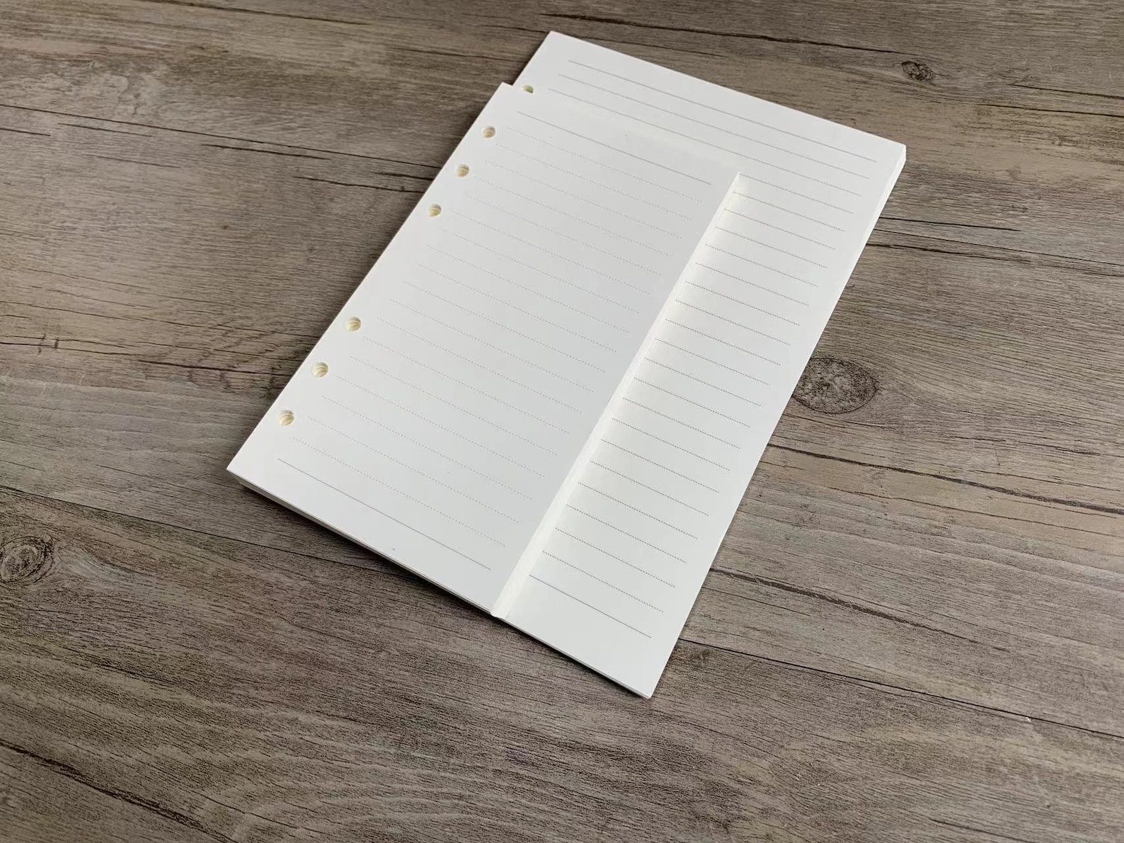 A5 A6 Refill Paper: 6-hole Dot Grid Lined Blank, 45 Sheets - Etsy