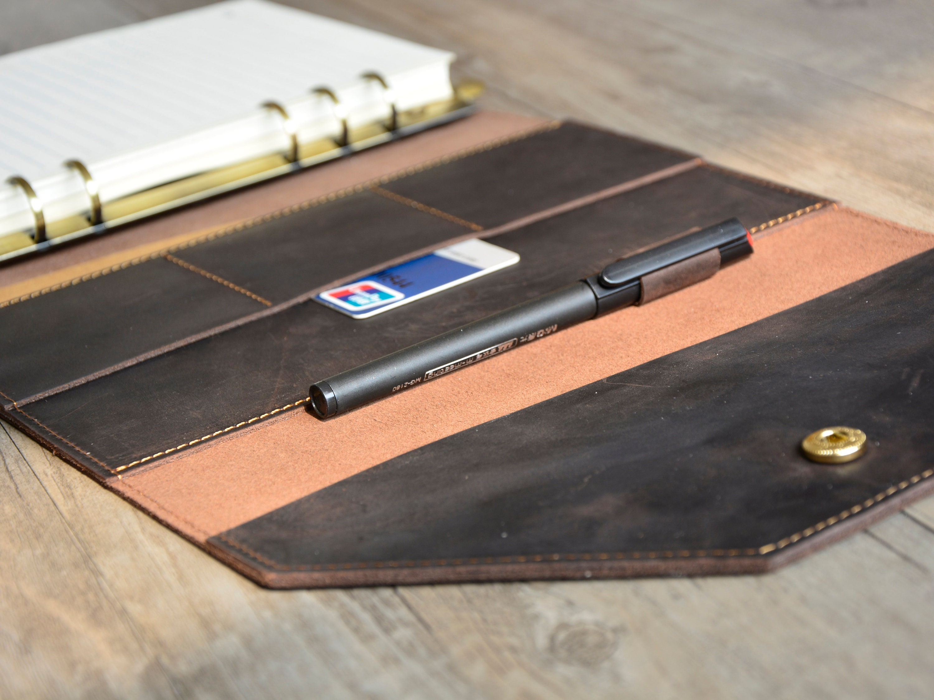 Personalized A5 Leather Refillable Planner Binder 6 Ring | Etsy