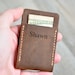 Personalize Walletminimal Pull-tab Wallets Leather Card - Etsy