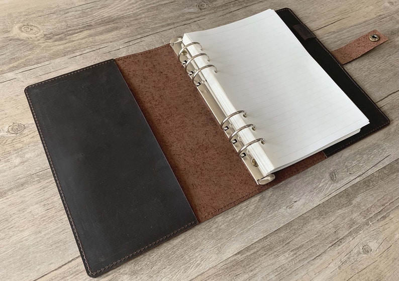 Personalized Leather Organizer A5 /A6 Binder Planner1.2 Inch - Etsy