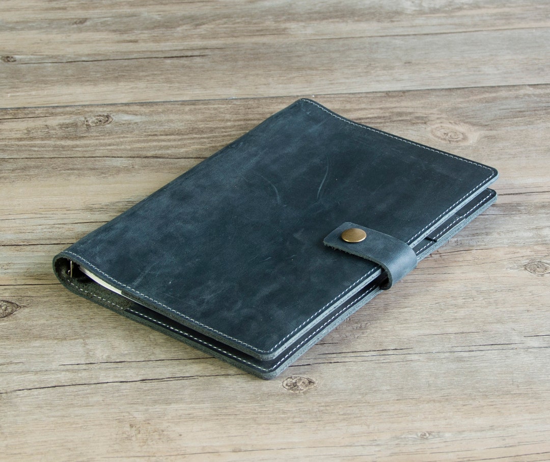 Personalized Leather Refillable Planner Binder, 6 Ring Binder A5 / A6 ...