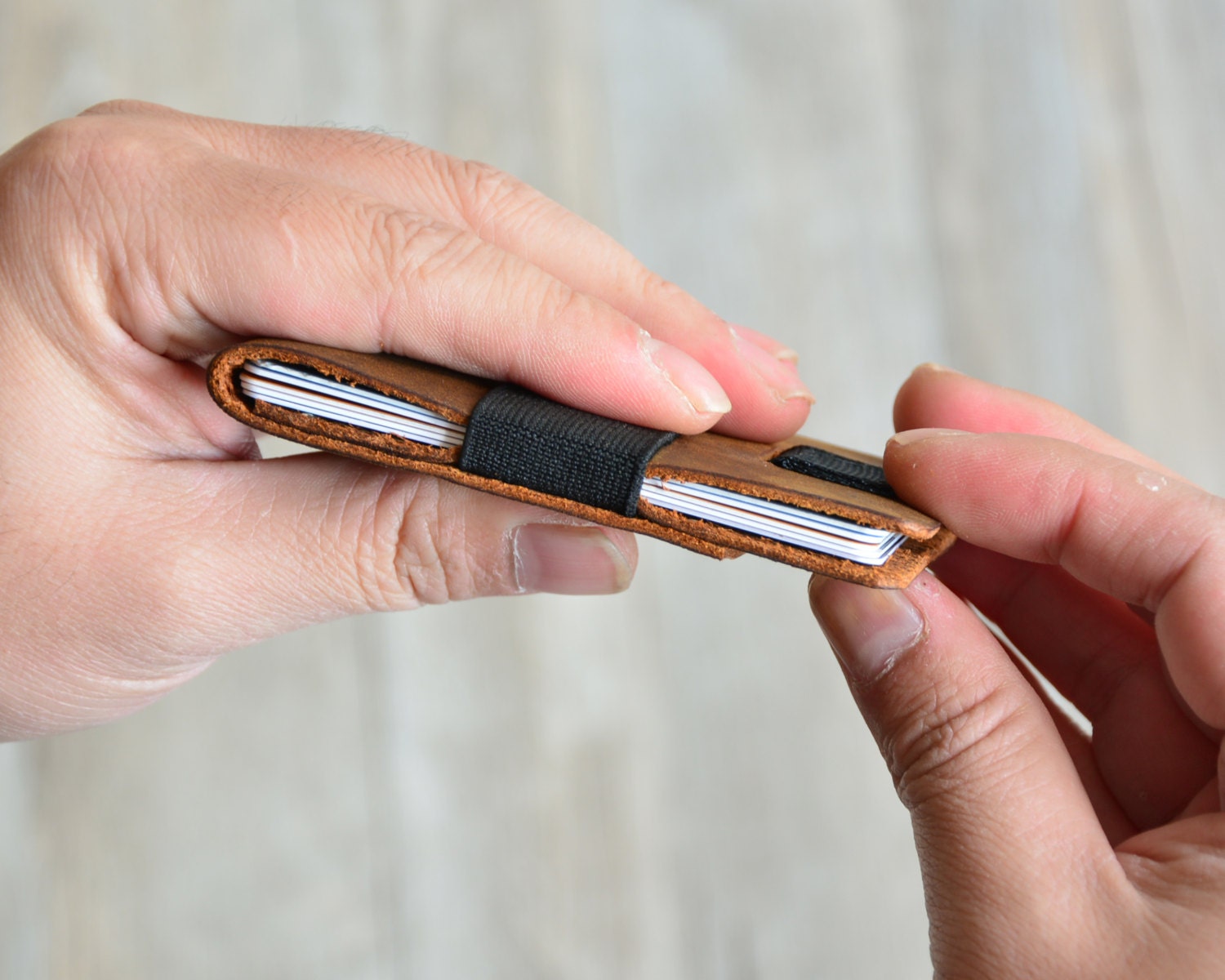 Personalize Walletminimal Pull-tab Wallets Leather Card | Etsy