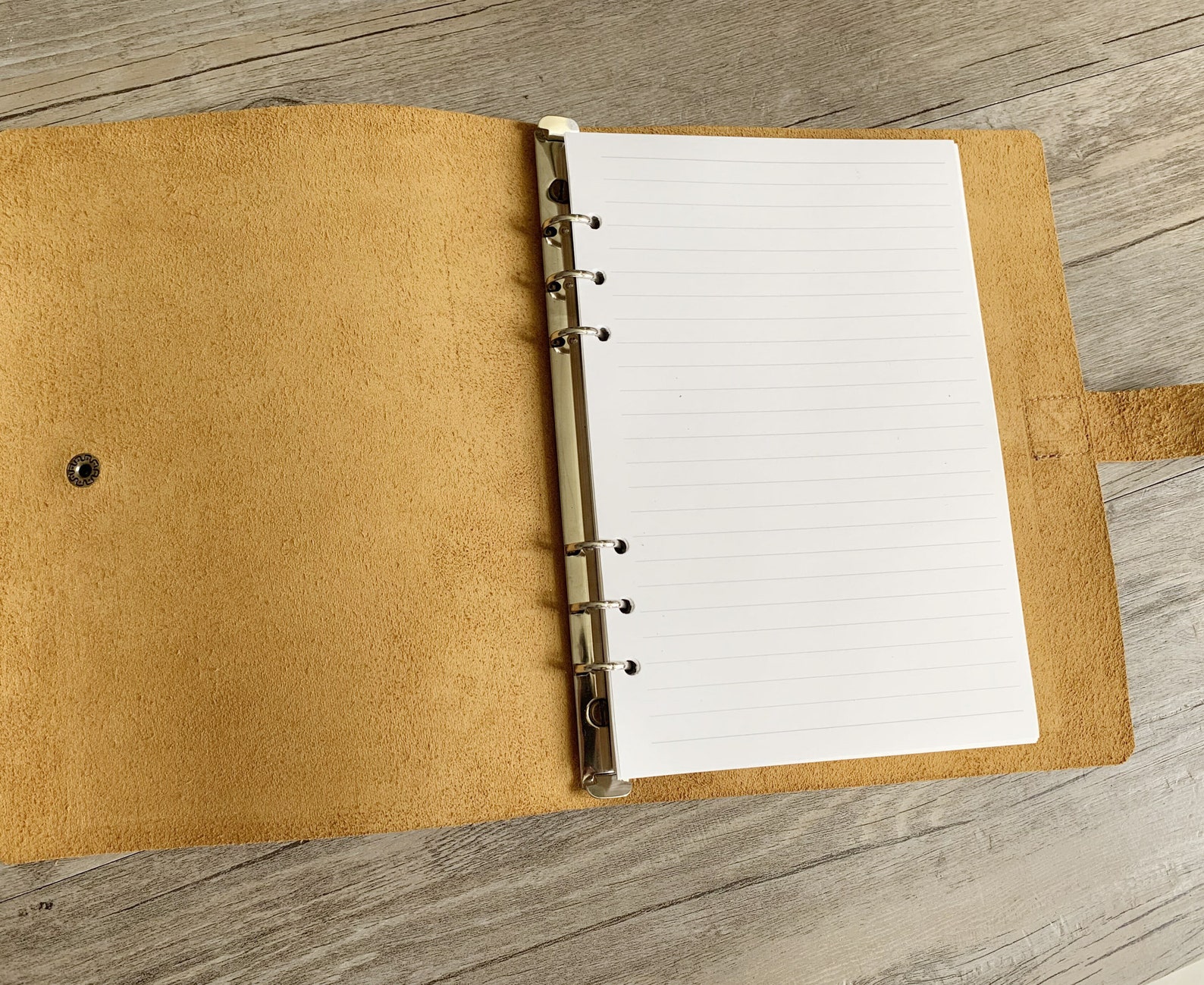 A5 Size Leather Organizer.genuine Leather Binder Diary Travel Journal ...