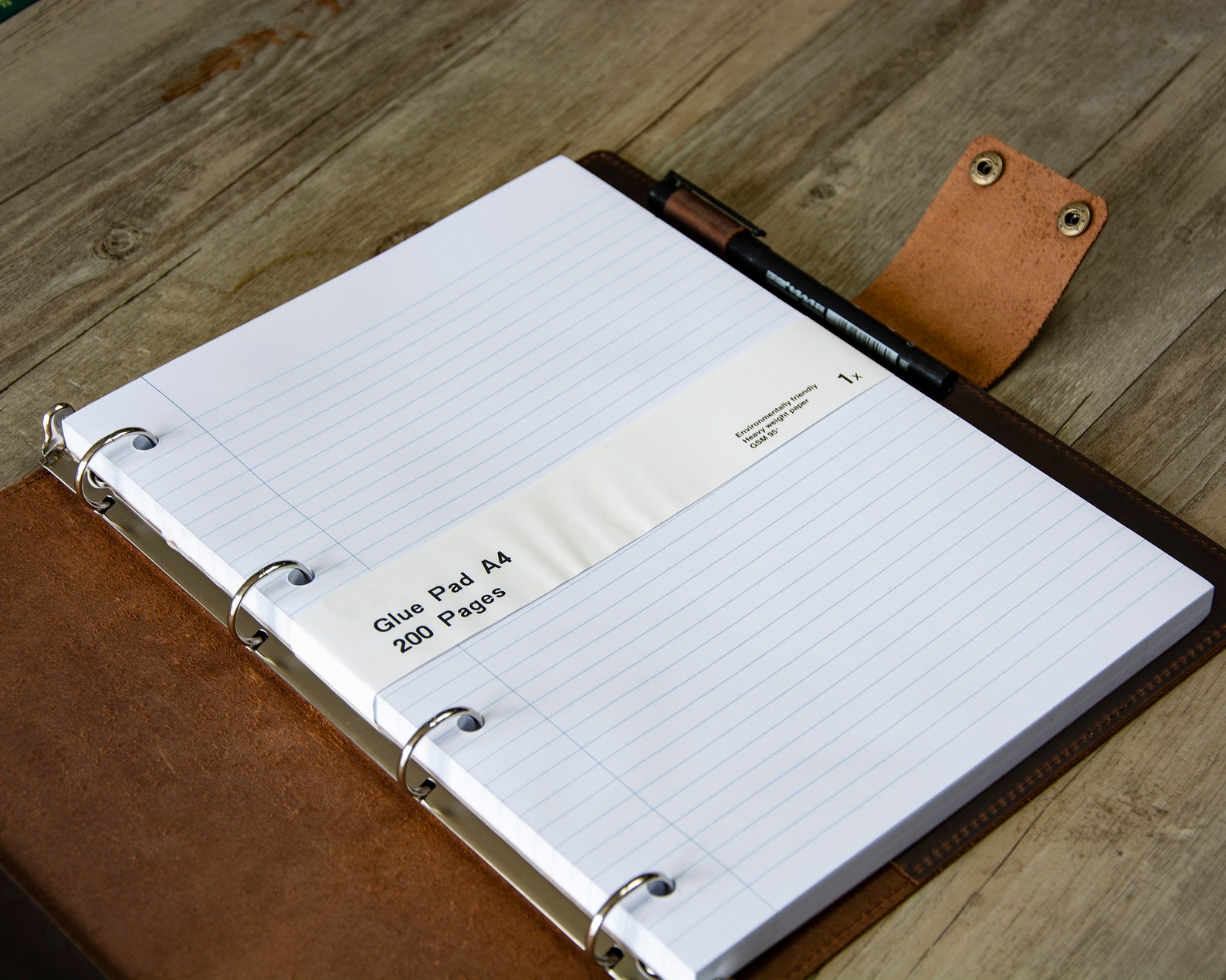 Leather A4 Binder 2-Ring/3-Ring/4-RingLeather Binder Leather | Etsy