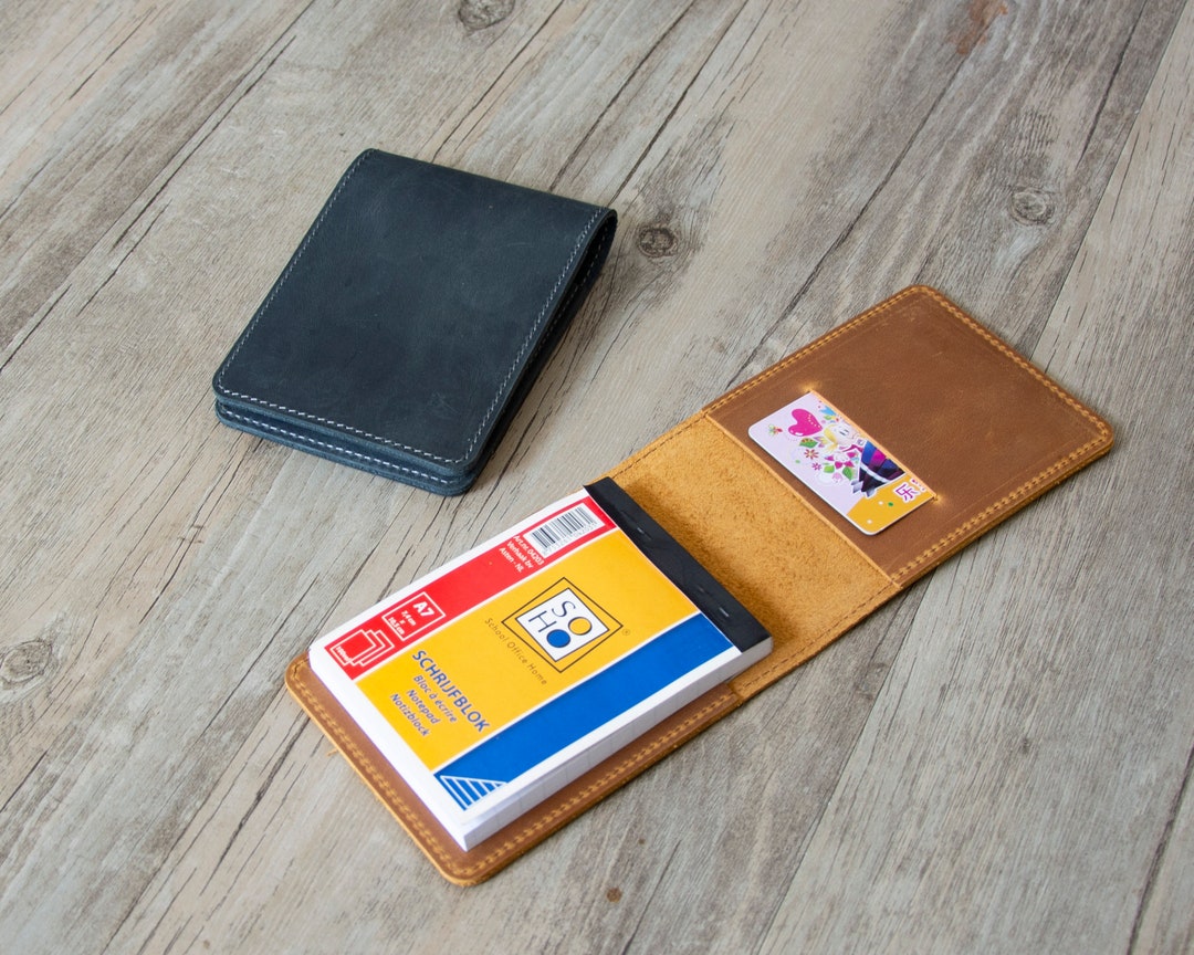 A7 Leather Notepad Cover,notizblock Case,personalized Notepad Cover ...