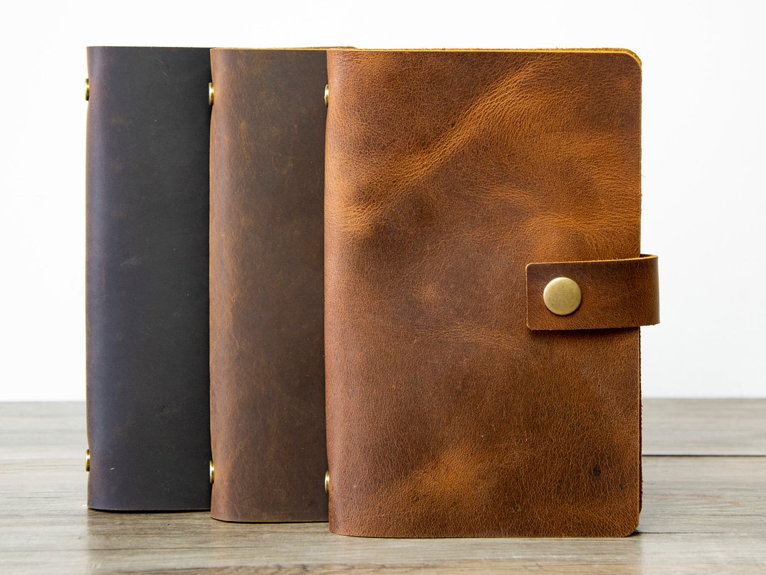 Personalized A5/A6 Leather Refillable Planner Binder, 6 Ring Refillable ...