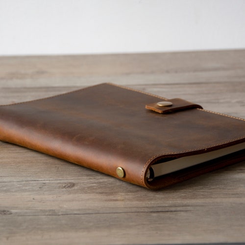Personalized Refillable 6 Ring Rustic Leather A6 Journal Cover - Etsy