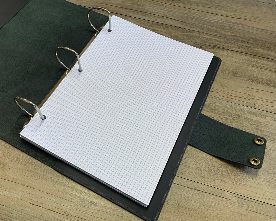 Leather A4 Binder: 2-inch D-ring Portfolio, Letter Size - Etsy