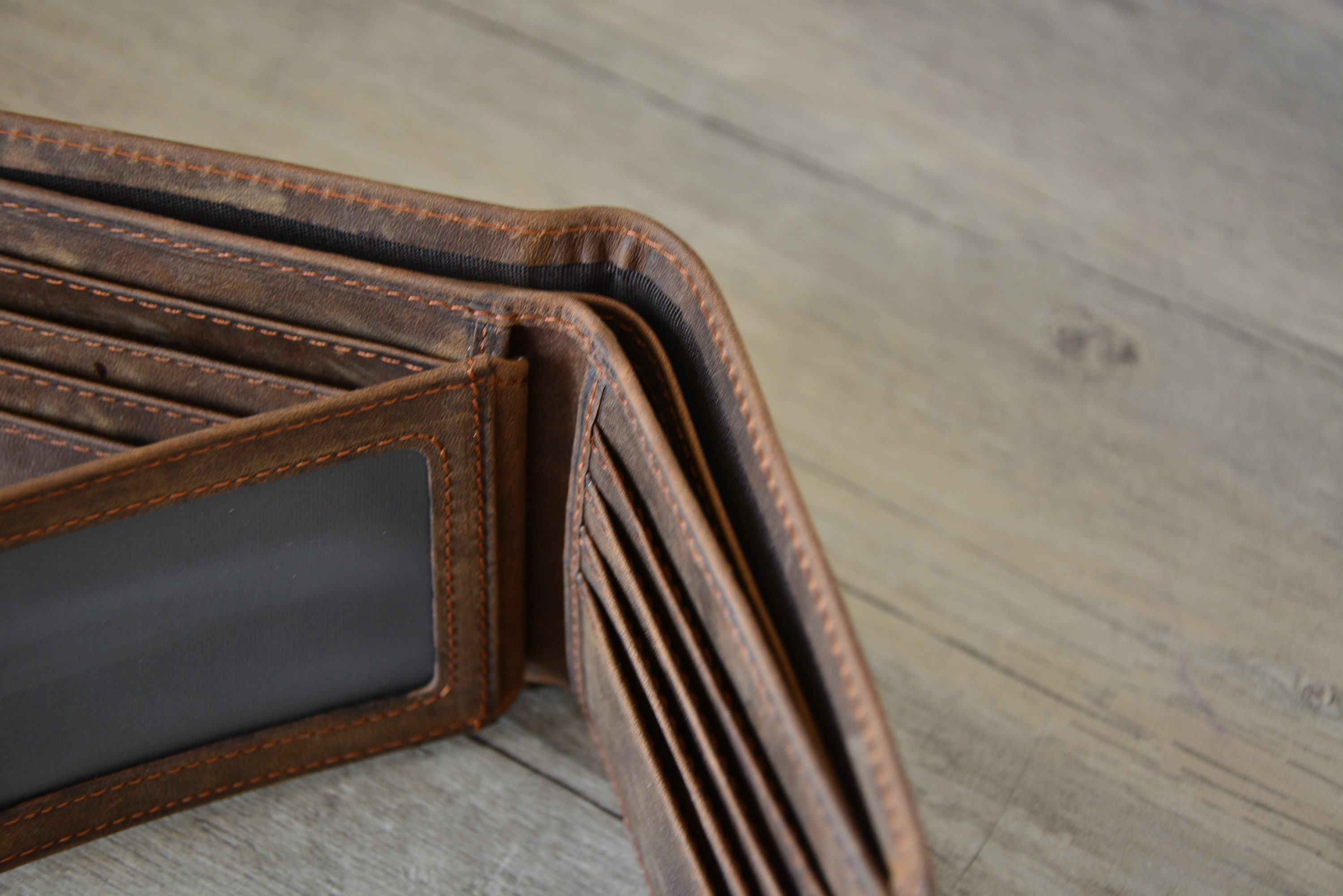 Handwriting Men's Wallet Engraved Memorial Signature | Etsy