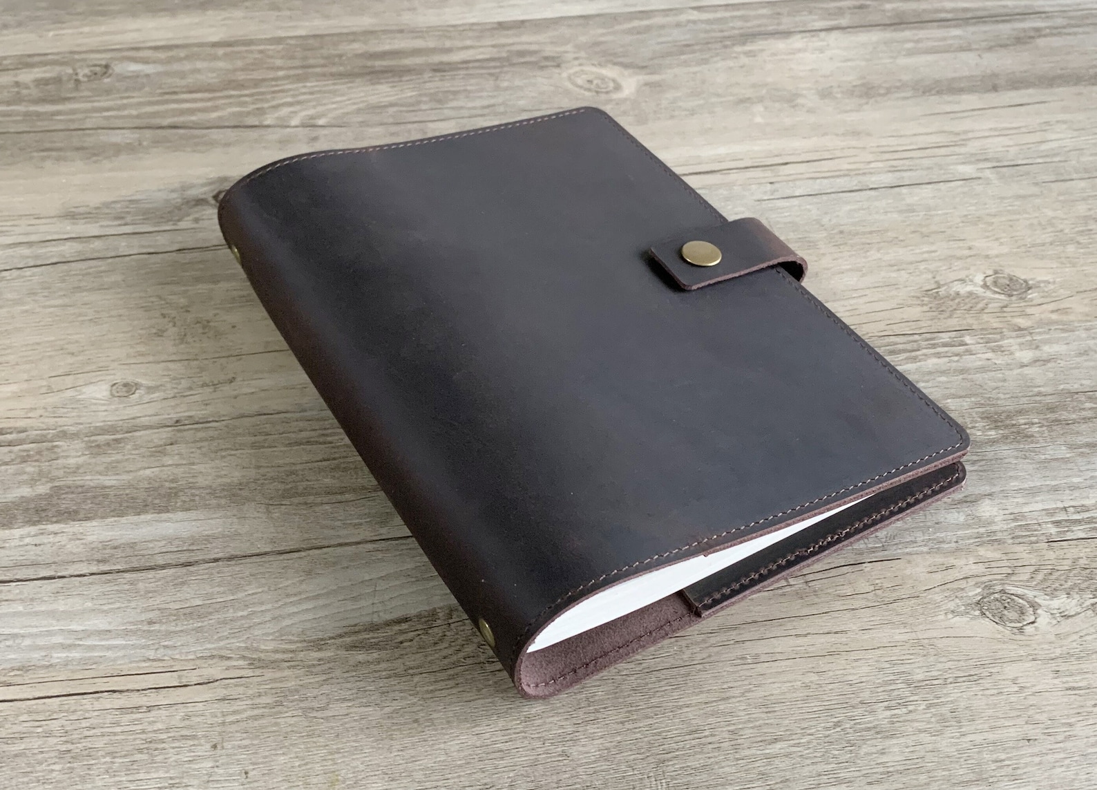 3-ring Leather A5 Binder Fit 3 Hole A5/half Letter Size - Etsy