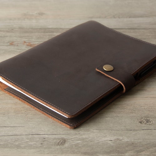 Personalized Refillable 6 Ring Rustic Leather A6 Journal Cover - Etsy