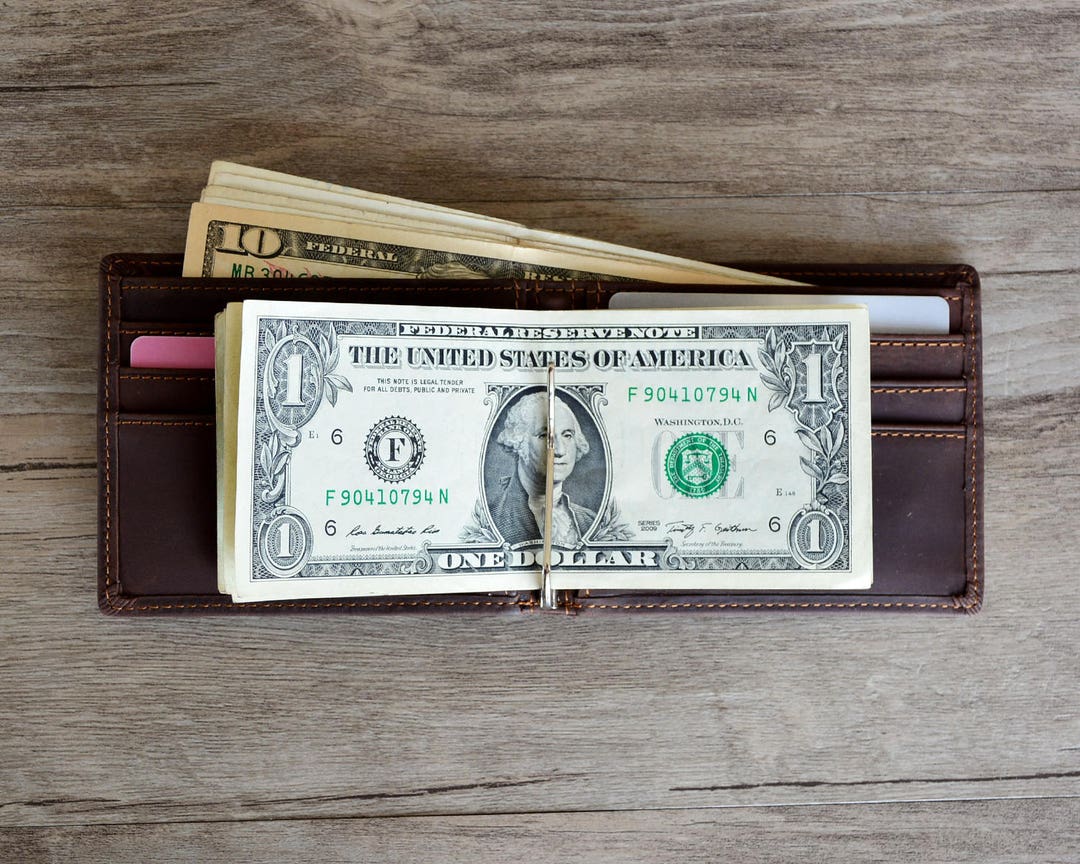 Personalized Leather Wallet,father's Day Wallet,slim Wallet,unique Man ...