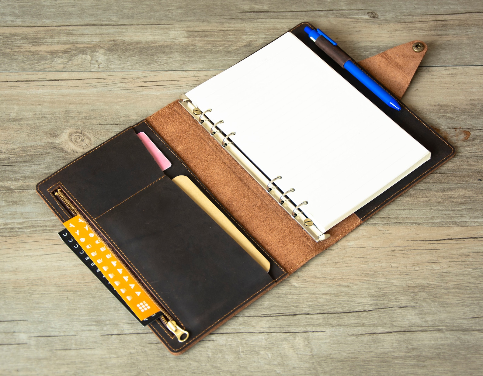 Leather Binderrefillable Planner Binderleather Journal | Etsy