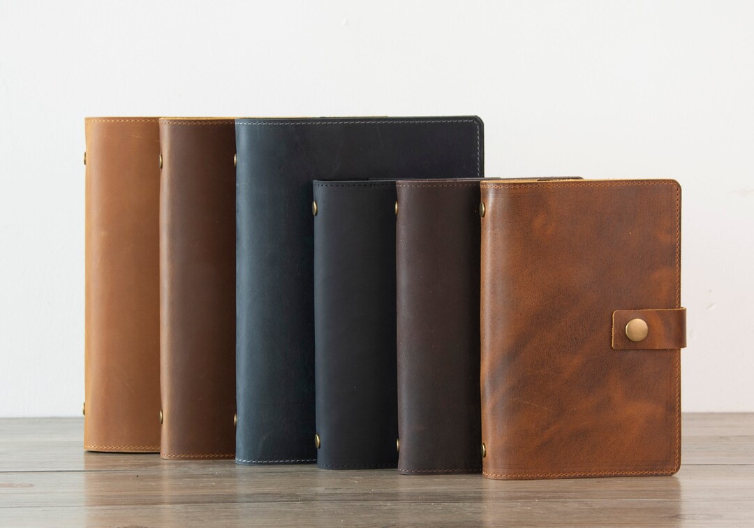 Personalized A5 / A6 Leather Refillable Planner Binder, 6 Ring ...