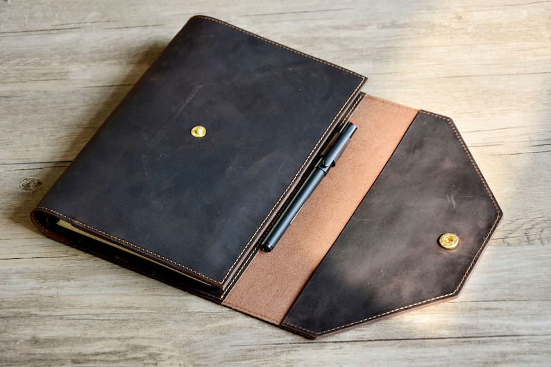 Personalized A5 Leather Refillable Planner Binder 6 Ring - Etsy