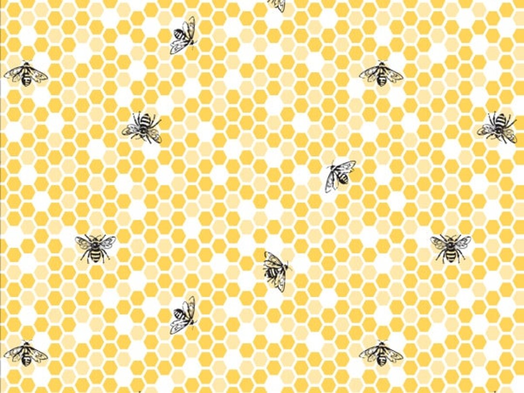 12 Sheets Bumble Bee Patterned Tissue Paper, Craft Paper, Made in USA ...