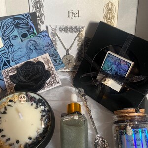 Hel/hela LARGE Dendritic Opal Goddess Ritual Altar Set Kit Norse {soy ...
