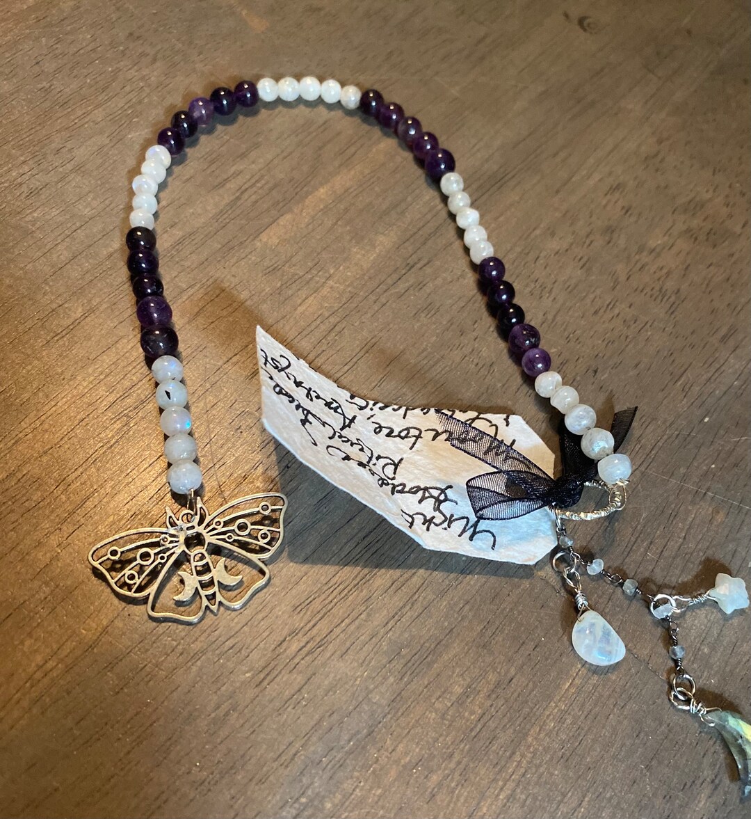 Moon Goddess Nyx Ritual Altar Ladder Beads Moonstones Amethyst - Etsy