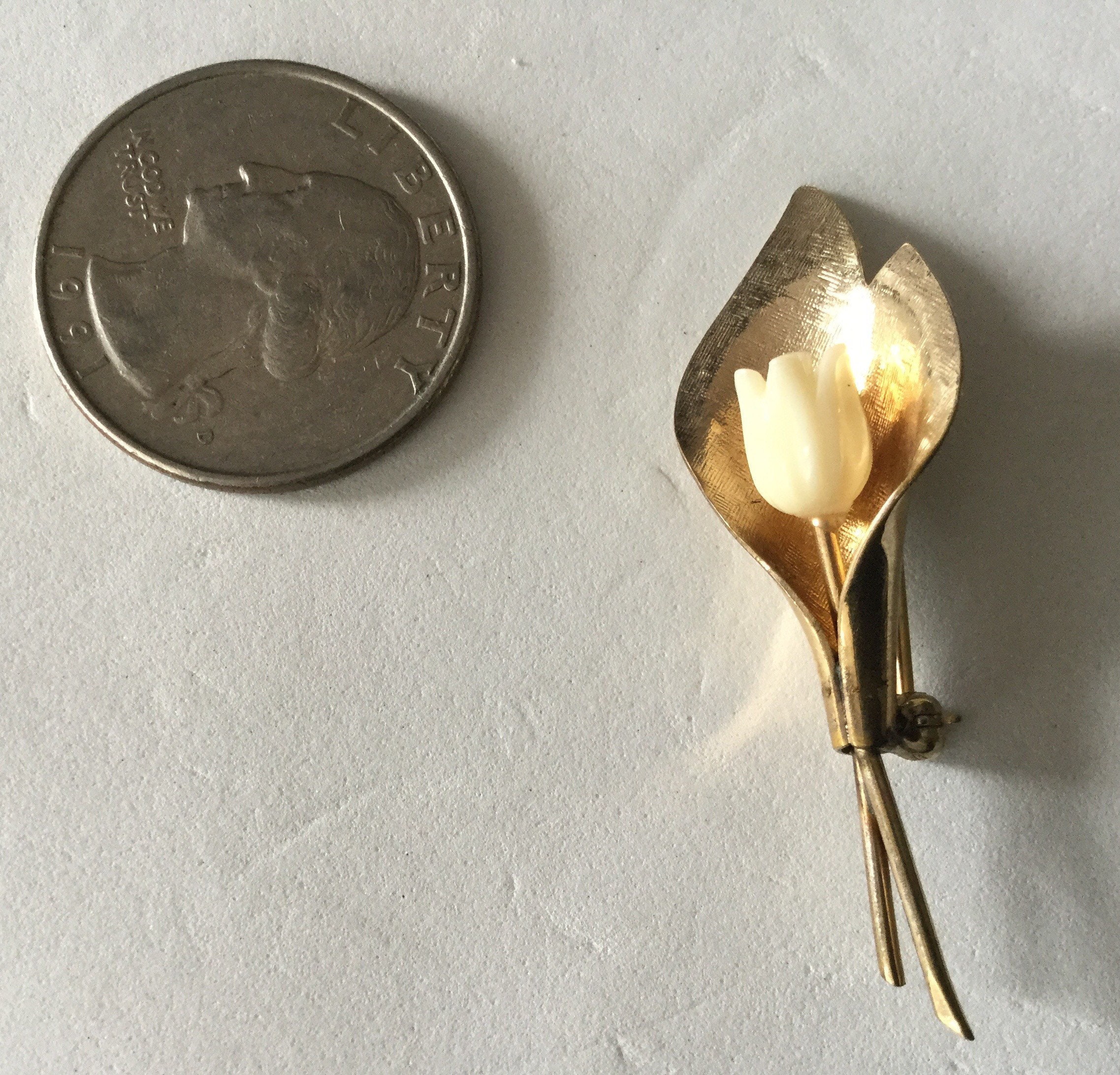 Vintage Winard Gold Filled Pin Brooch Carved Tulip - Etsy UK