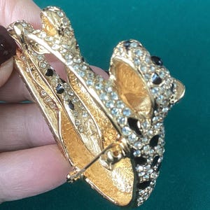 Rare Designer Ciner Swarovski Crystal Rhinestones Leopard / Cat ...