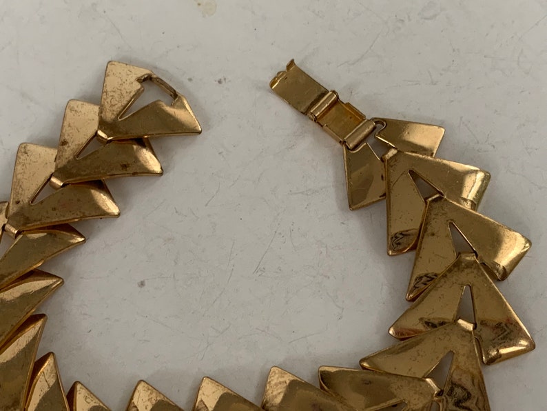 Vintage Jeray Mid Century Linked Chevron Bracelet. - Etsy