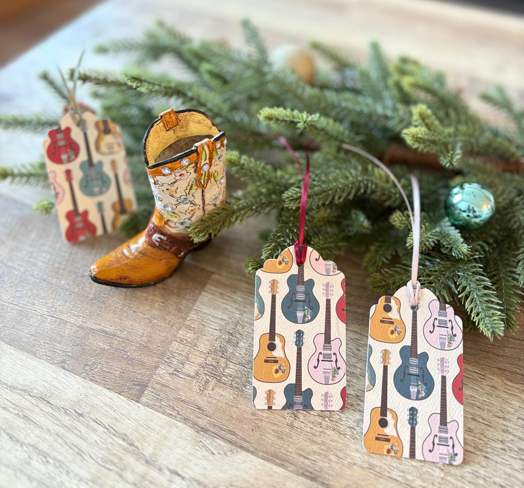 Christmas Gift Tags With a Country Flair; Set of 12, Custom Made - Etsy