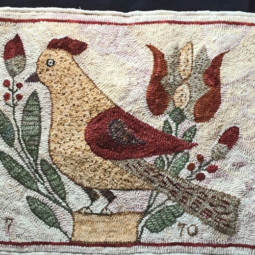 SMALL Primitive Horse and Bird Rug Hooking Pattern - Etsy