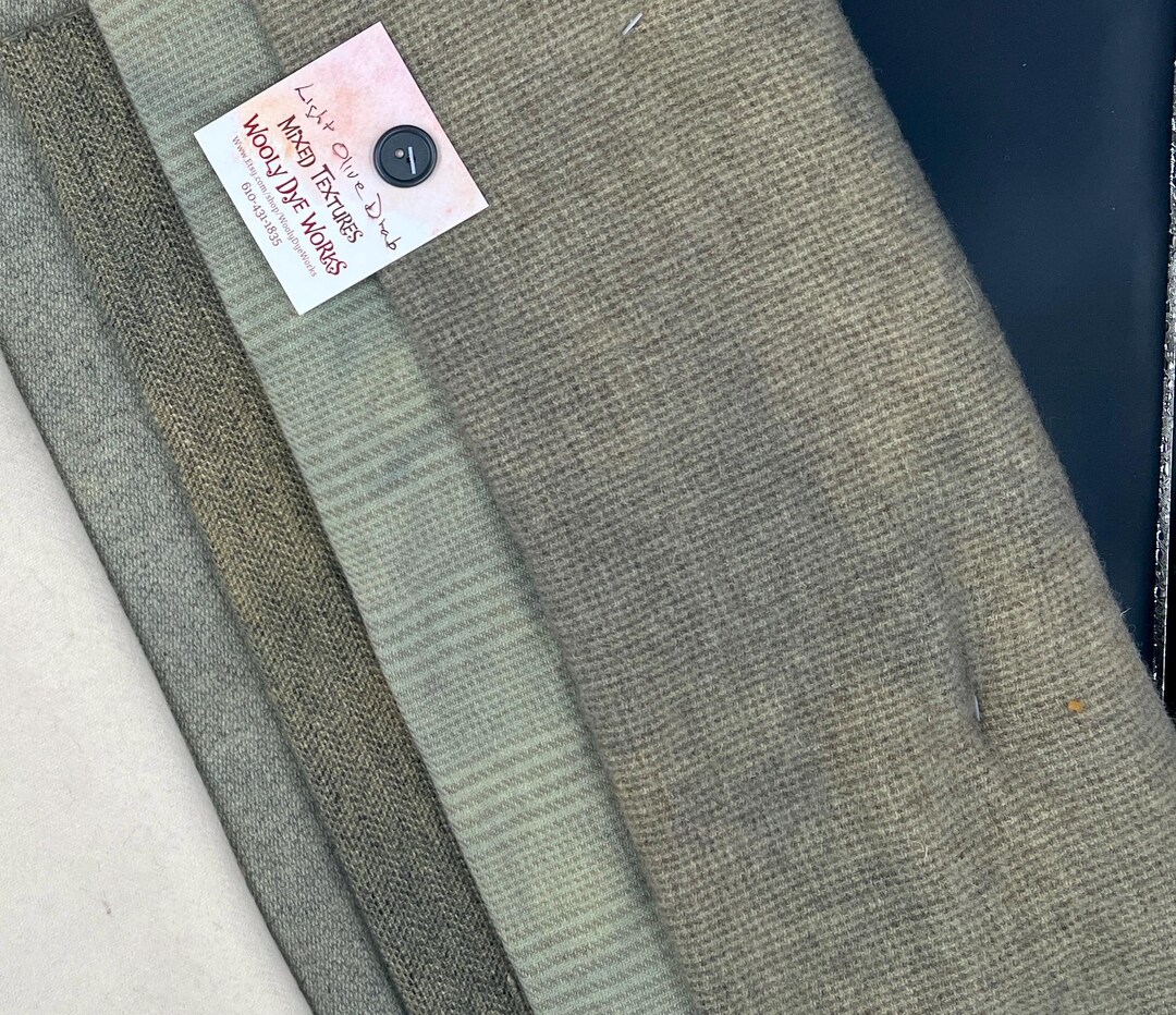 Light Olive Drab, Mixed Textures, 1 Yard - Etsy