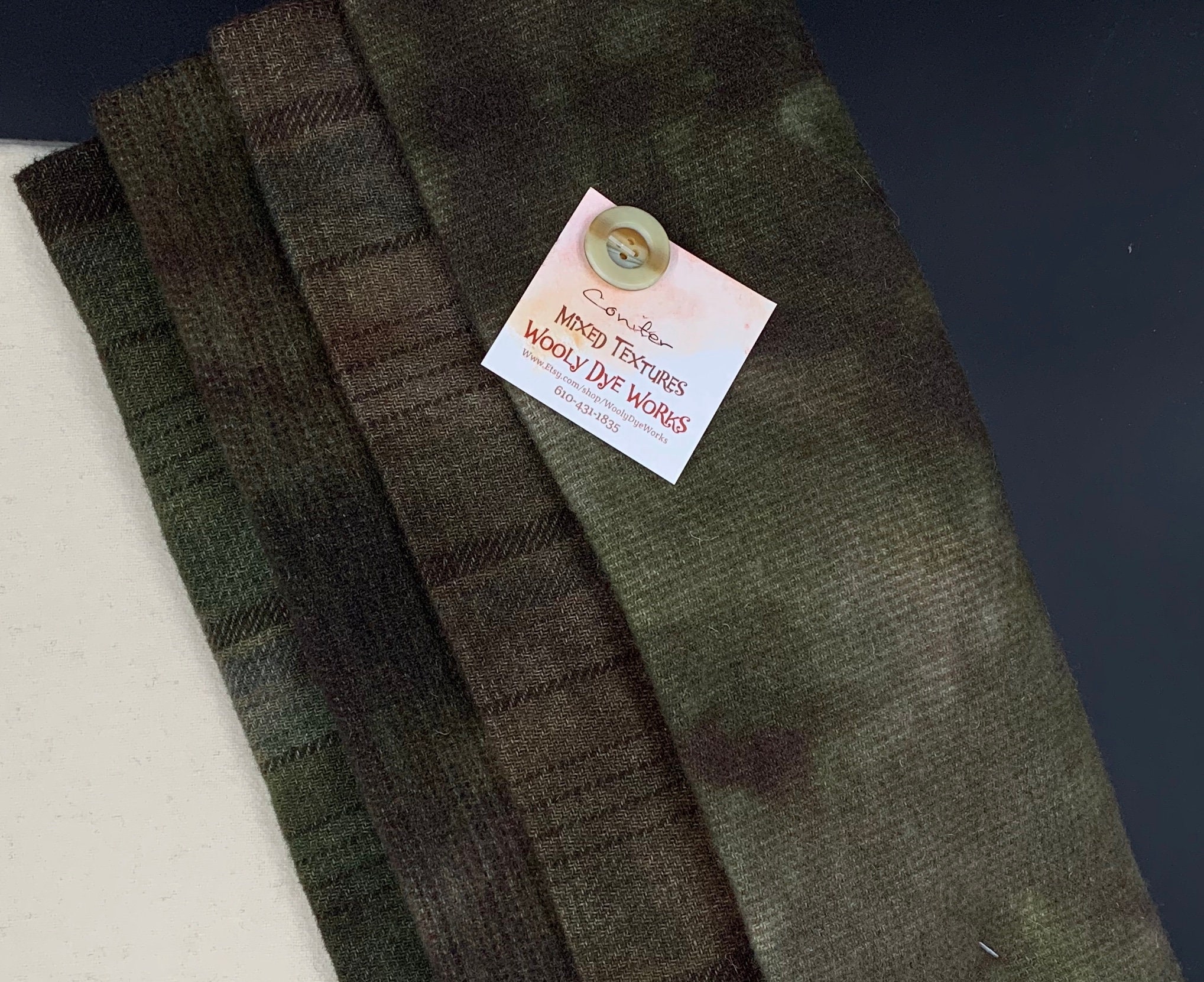 Conifer Mixed Textures, Rug Hooking Wool, 1 Yard - Etsy