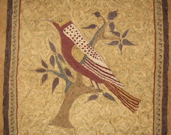 1770 Bird Fraktur Rug Hooking Pattern - Etsy