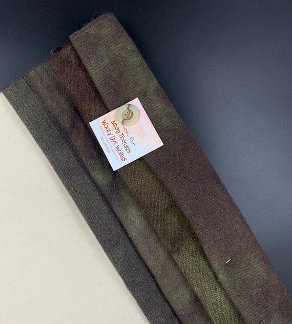 Conifer Mixed Textures 1/2 Yard Rug Hooking Wool | Etsy