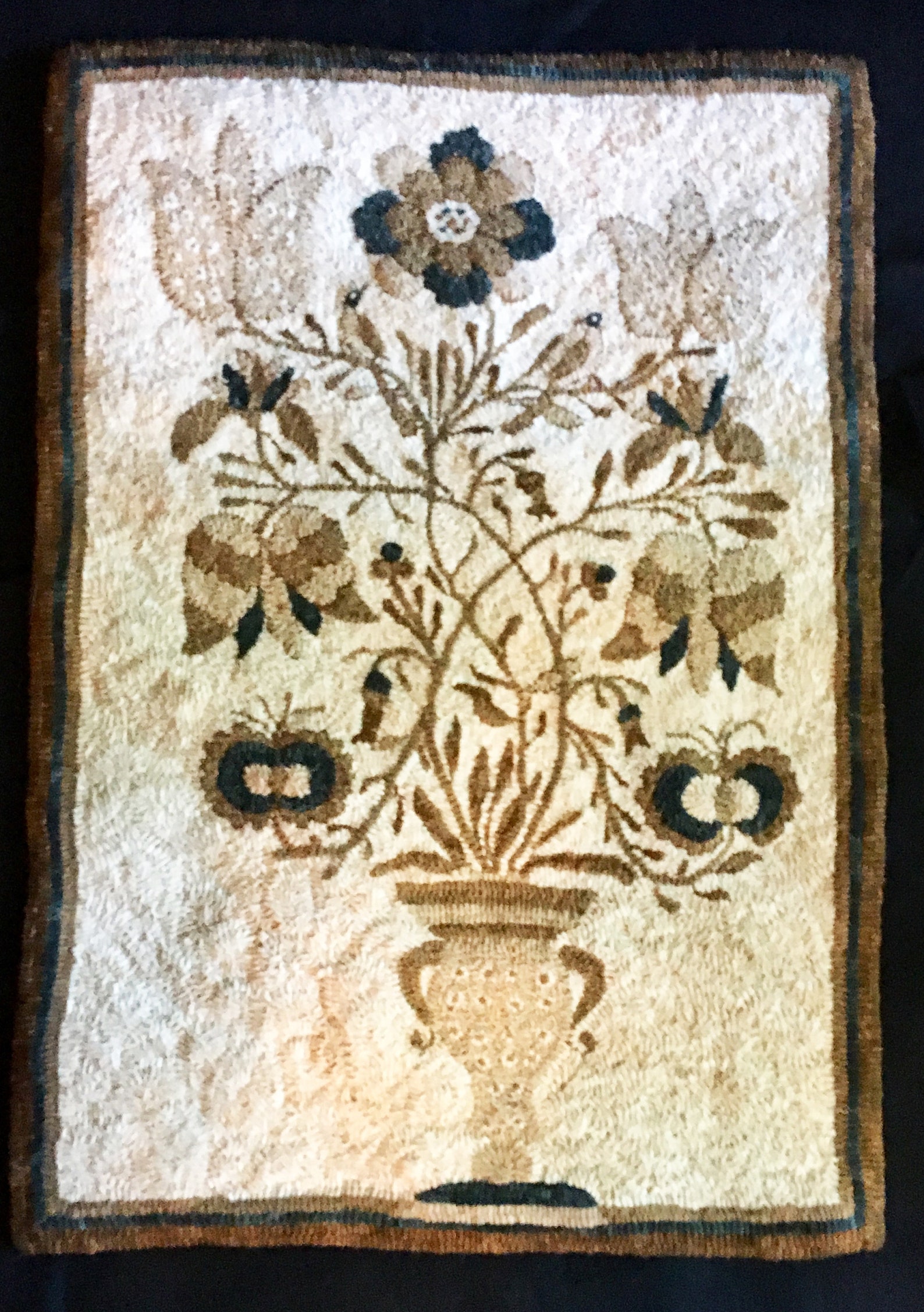 1840 Flowers Fraktur, Rug Hooking Pattern - Etsy