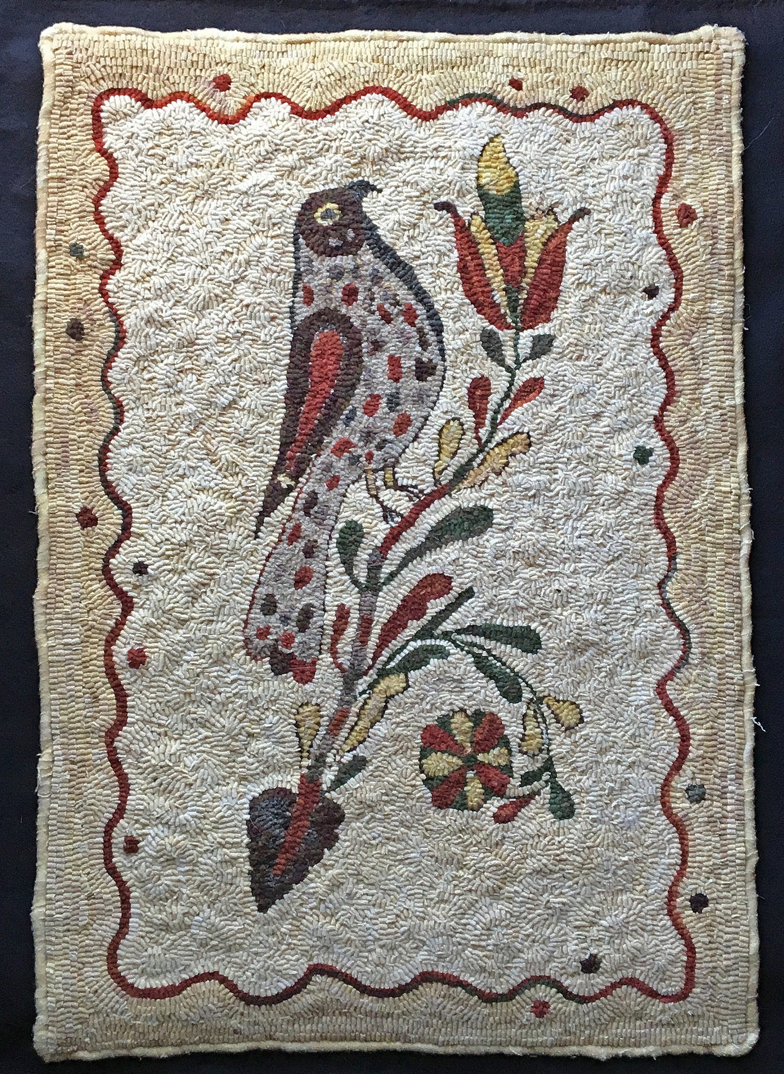1820 Bird Fraktur Rug Hooking Pattern, Linen - Etsy Canada