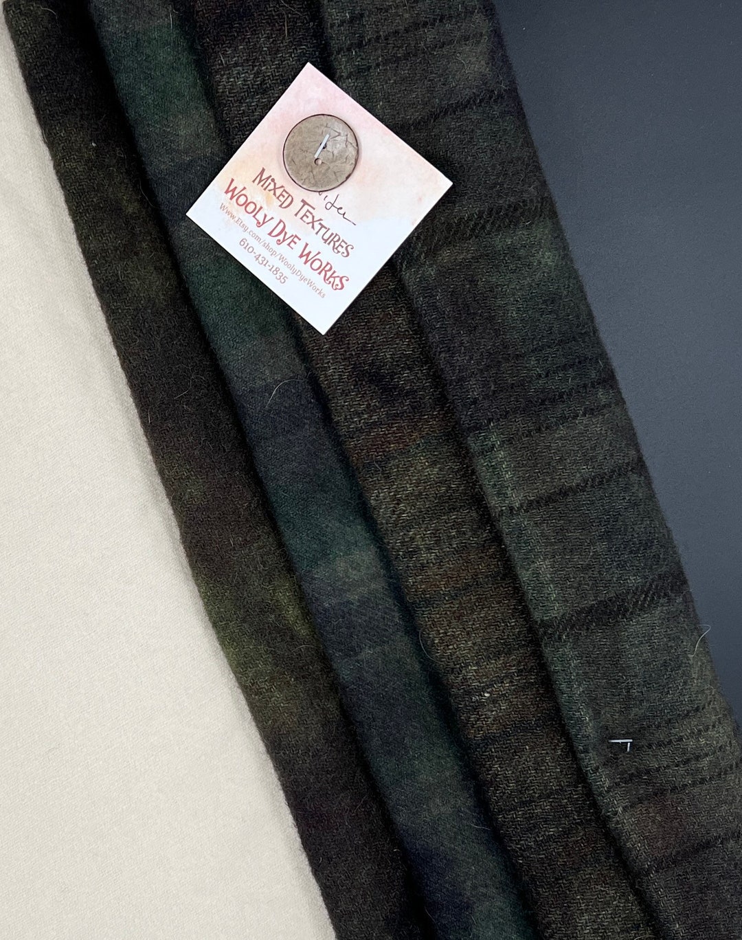 Conifer Mixed Textures 1/2 Yard Rug Hooking Wool - Etsy