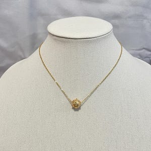 Spike Ball Necklace, Gold Spike Ball Pendant Necklace, Silver Spike ...