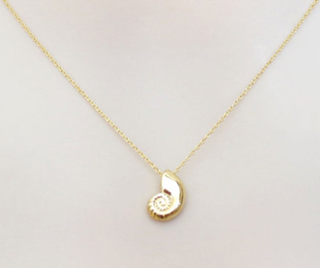 Gold Ariel Voice Necklace Shell Necklace Seashell Necklace - Etsy