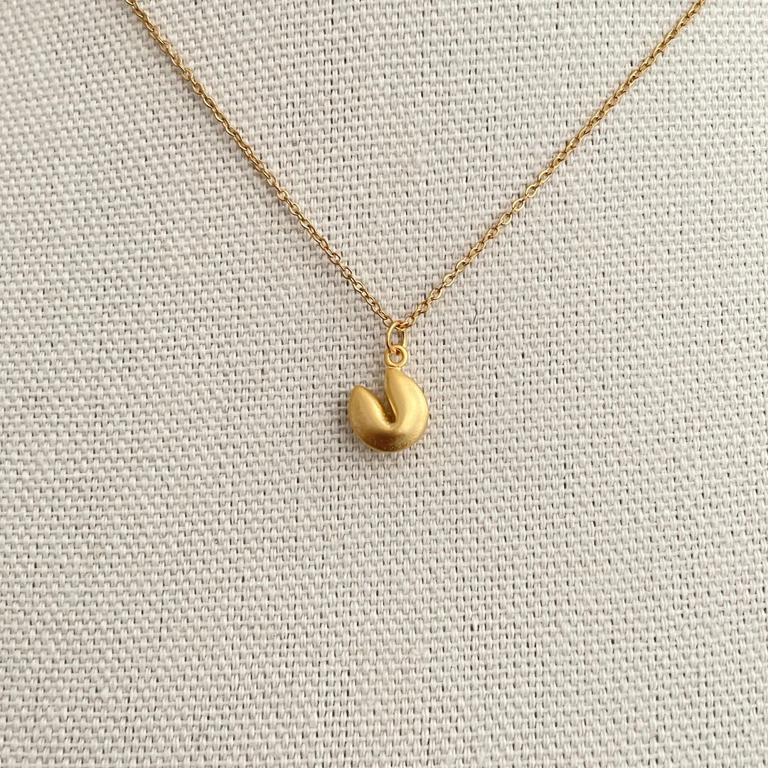 Fortune Cookie, Chinese New Year, Lucky Necklace, Good Luck Necklace ...