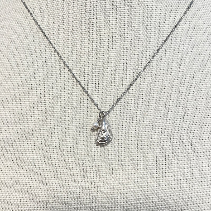 Mussel Silver Bead - Etsy
