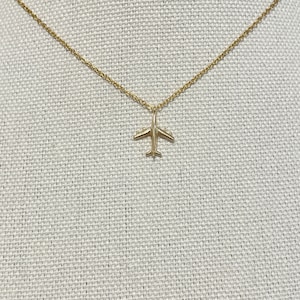 Tiny Airplane Necklace, Plane Necklace for Flight Attendant, Traveler ...