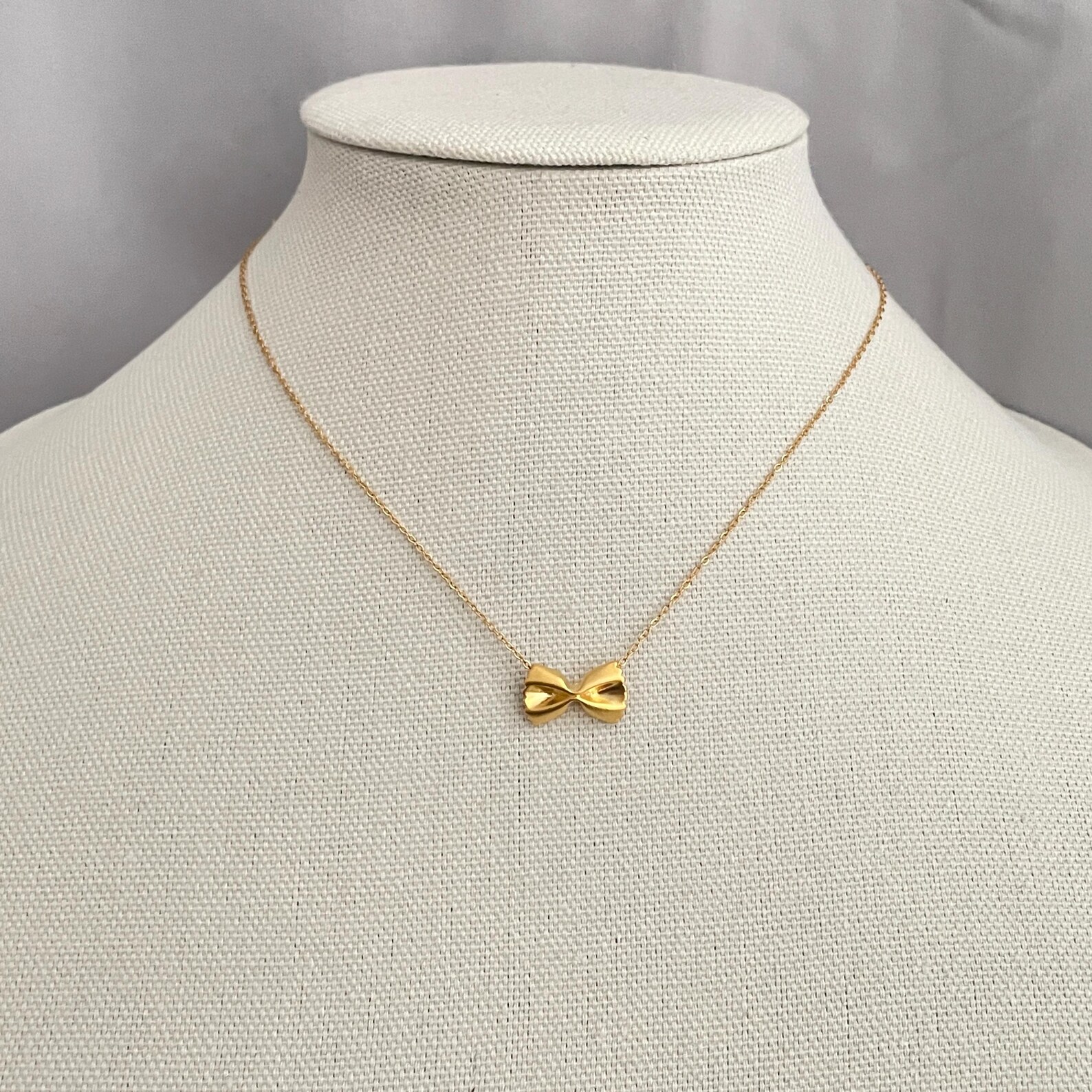 Pasta Necklace Ribbon Necklace Gold Silver Rose Gold Necklace Farfalle ...