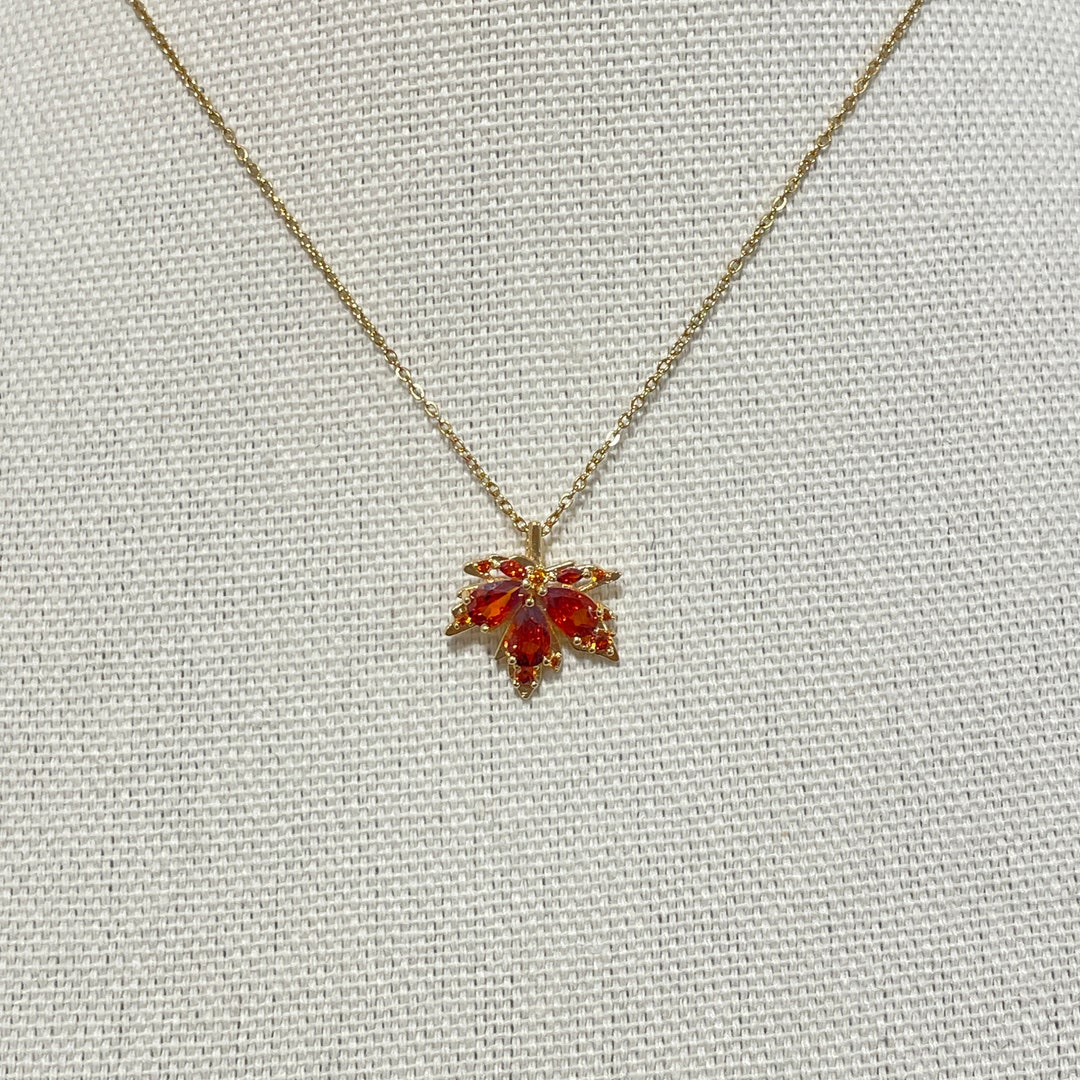 Canadian Maple Leaf Necklace, Canada Leaf Necklace, Canadian Necklace ...