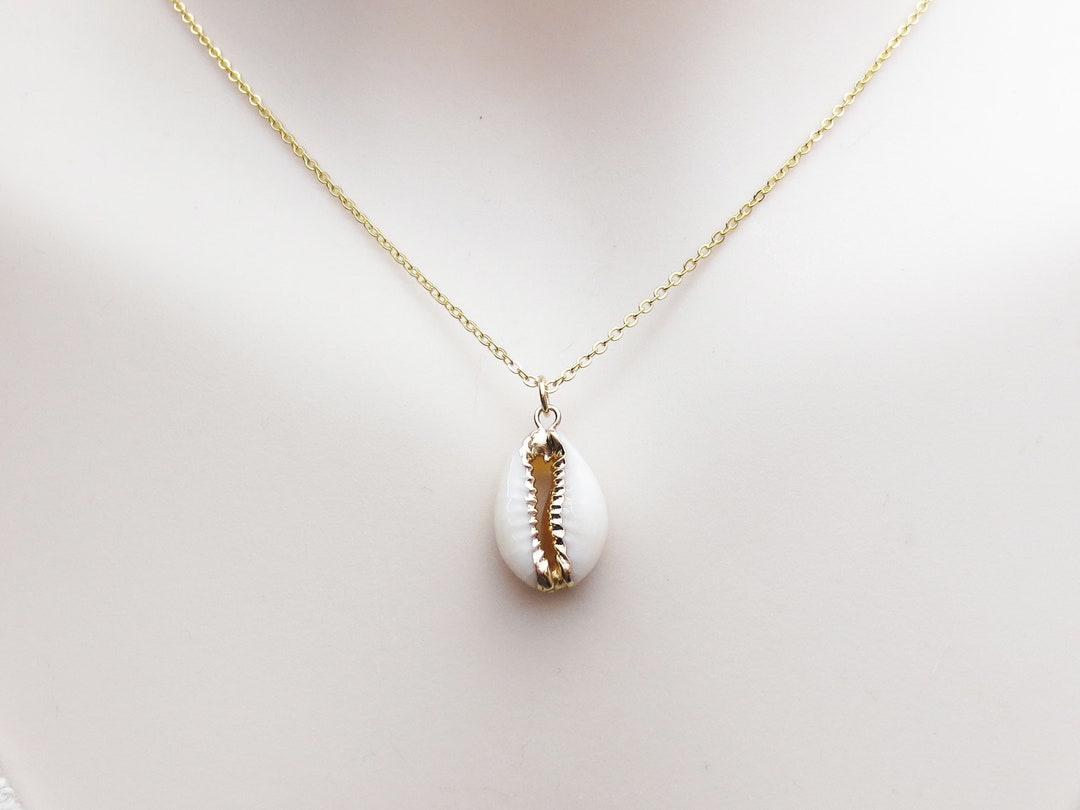 Collar de conchas naturales, collar de conchas naturales, collar de ...