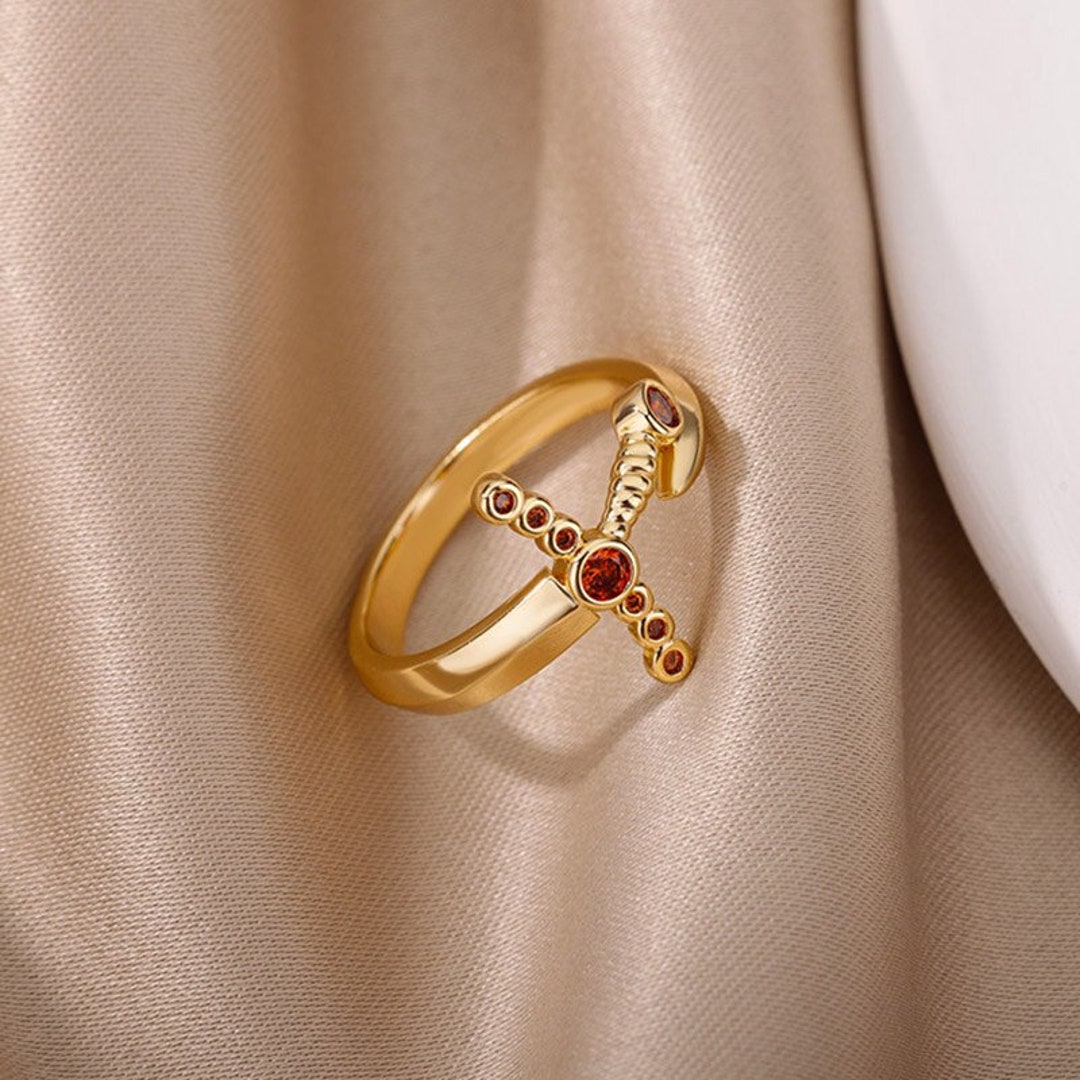 Sword Ringgold Sword Ringsword Jewelrydagger - Etsy